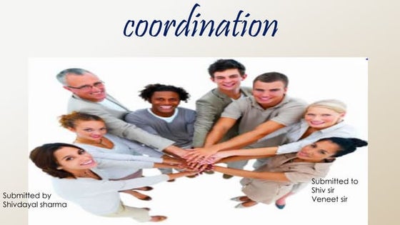 Coordination presentation | PPT