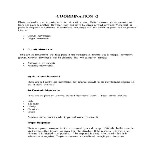 Coordination 2 | DOCX | Gardening | Home & Garden