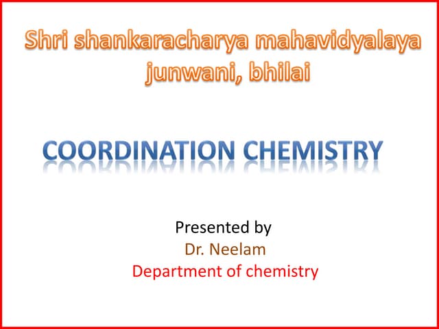 Nomenclature Part 1 (coordination compounds) | PPTX