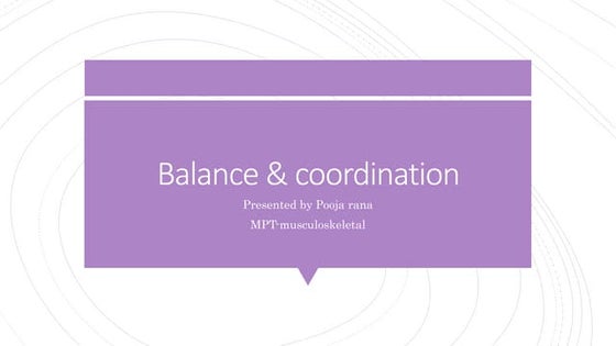 Stork Balance Stand Test | PPT