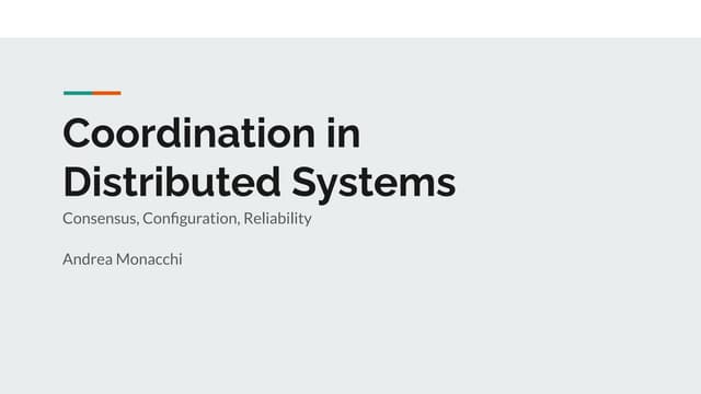 Coordination In Distributed Systems Ppt