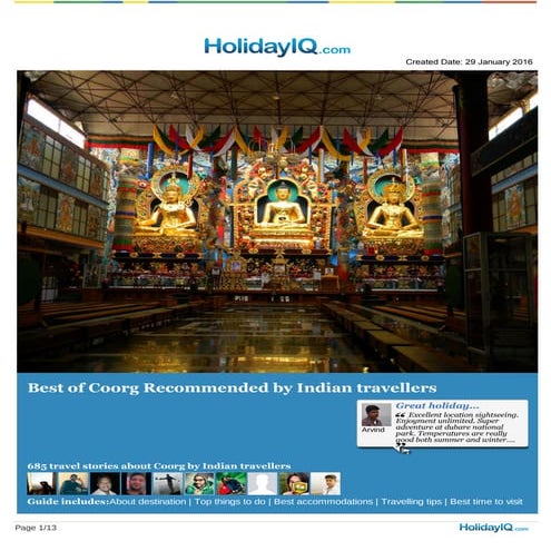 Coorg travel guide | PDF