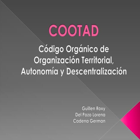 Cootad | PPTX