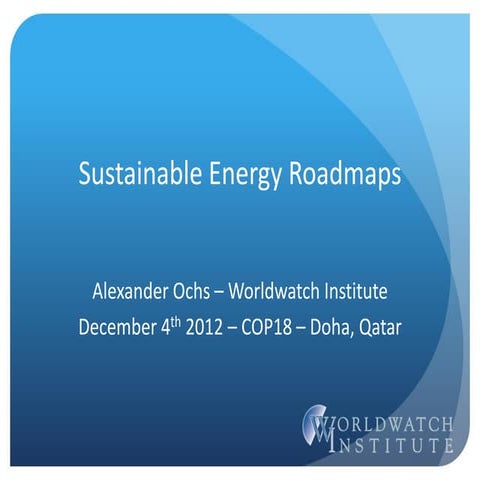 Sustainable Energy Roadmaps | PPT