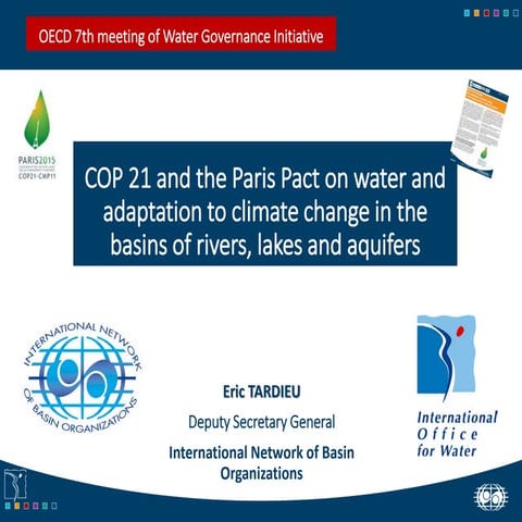 Cop21 & paris pact, eric tardieu, oieau | PDF