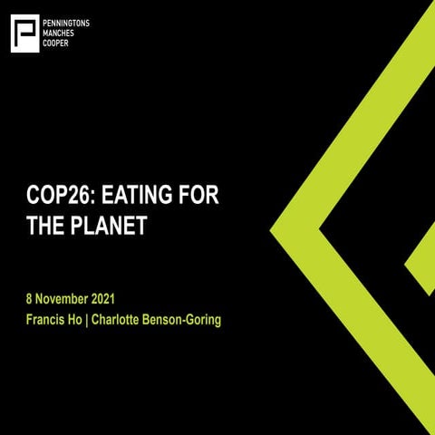 COP26: Eating for the Planet | PDF