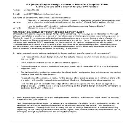 Co p3 proposal form | DOC