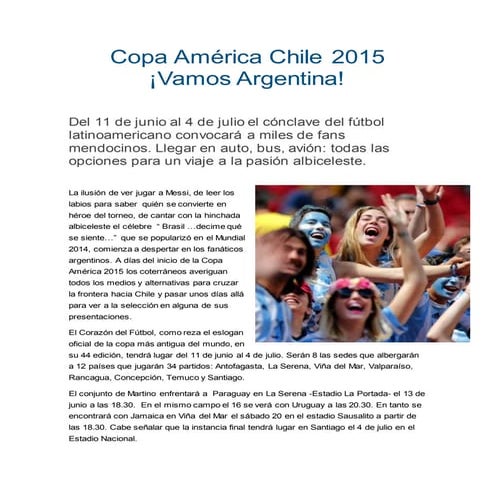 Copa América Chile 2015 | DOCX