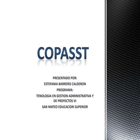 Copasst salud ocupacional | DOCX