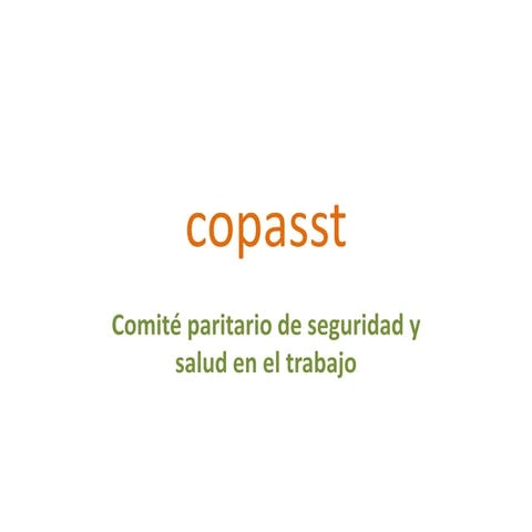 Copasst | PPTX