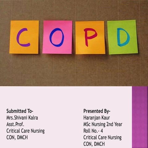 Chronic obstructive pulmonary disease (copd) power point | PPT