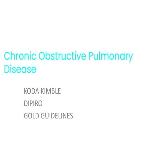 Comprehensive Update on COPD Diagnosis and Management: 2025 GOLD ...
