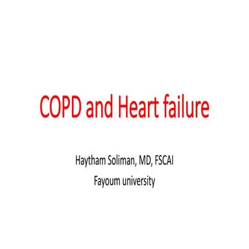Copd and heart failure | PPTX
