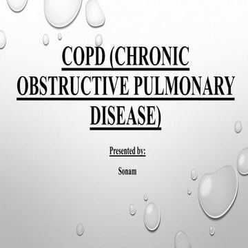 COPD(chronic obstructive pulmonary disease) ppt slideshare | PPTX