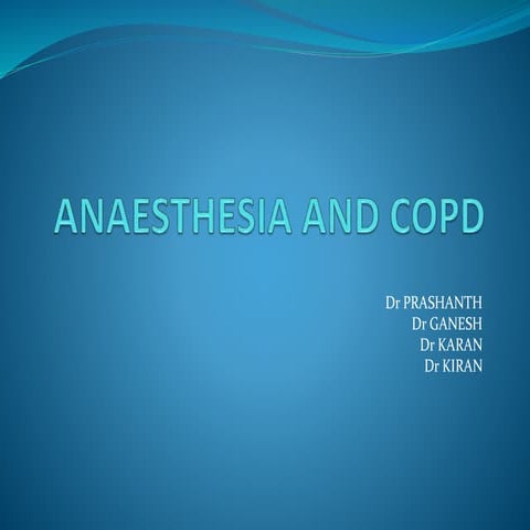 Copd introduction and pft | PPTX