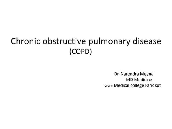 Pathophysiology of copd | PPT