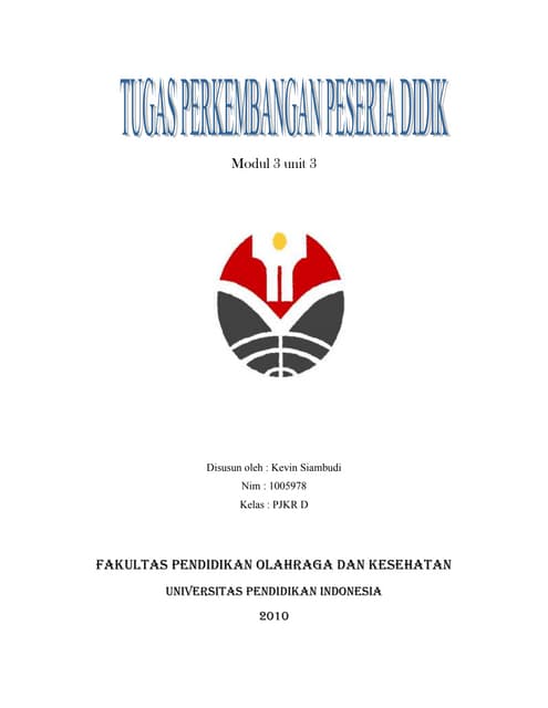 Cover perkembangan peserta didik | PDF