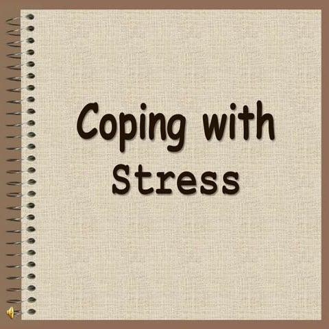 lesson 5 coping with stress aspect of personal development | PPTX