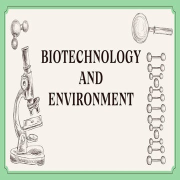 Genetic engineering and environment presentation | PDF