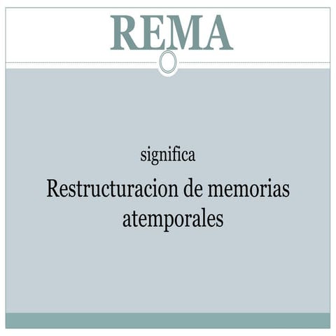 Scientific presentation of REMA in 17ma Conferencia International ...