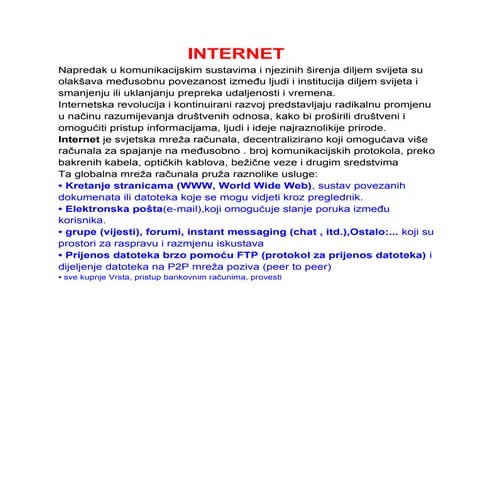 Servisi interneta | PPTX