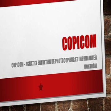 Copicom1 presentations