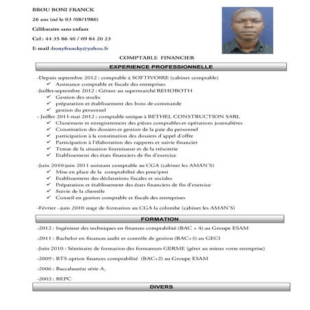 Copie (2) de cv brou | PDF