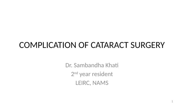 Extracapsular cataract extraction | DOCX