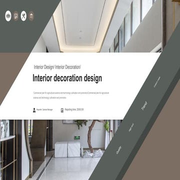 Copie de Simple business interior design house decoration design ...