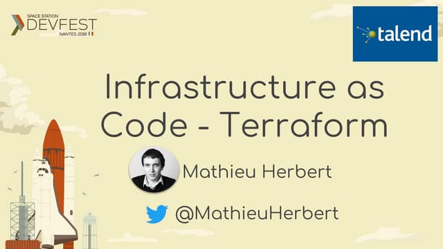 Infrastructure As Code Terraform Devfest 2018 Ppt