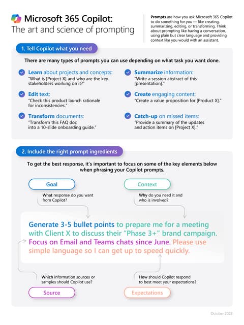 Microsoft 365 Copilot Fundamentalss.pptx | Computer Software and Applications | Computing