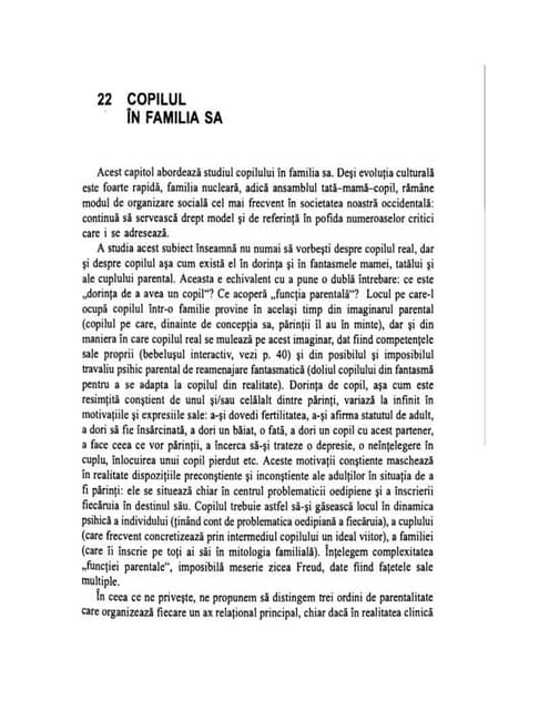 Copilul Si Familia