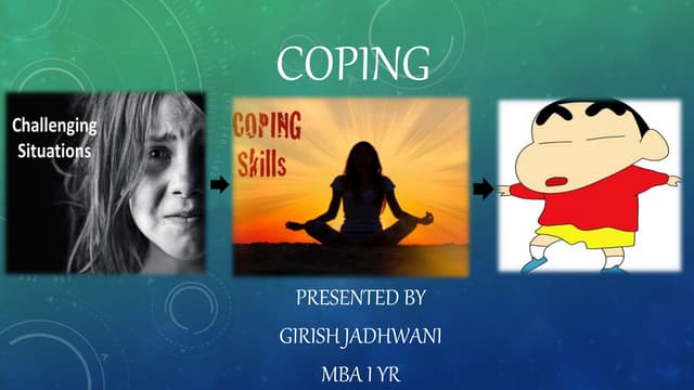 Stress and Coping Strategies | PPTX