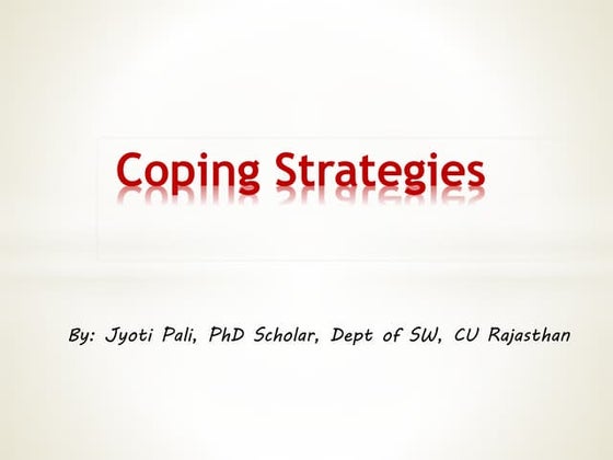 Strategies to cope up with stress | PPT