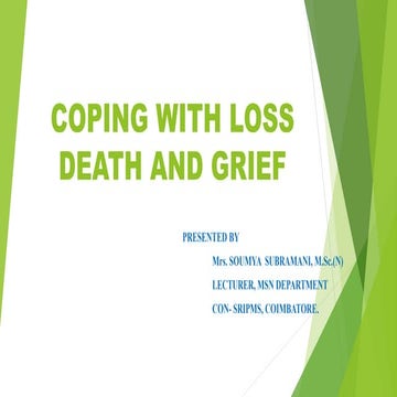 Coping with loss death grief | PPTX