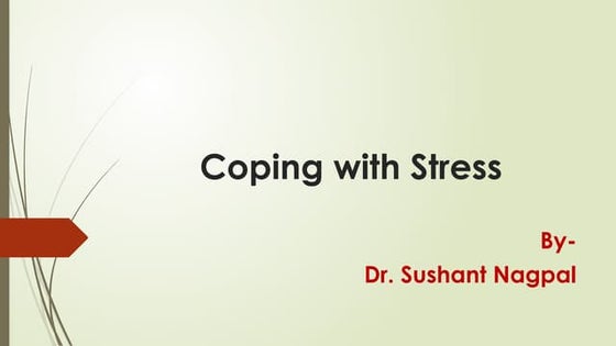 Coping strategies ppt | PPTX | Mental Health | Diseases and Conditions