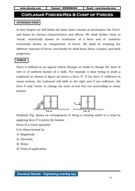 COPLANNER & NON-CONCURRENT FORCES | PPTX | Physics | Science