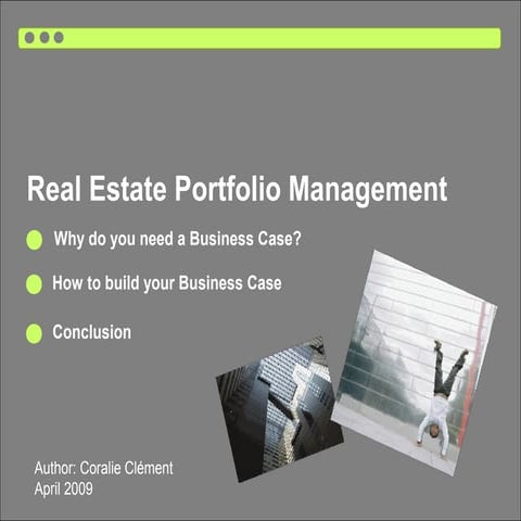 Coporate Real Estate Business Case | PPT