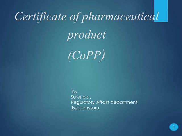 Central drug standard control organisation | PPTX