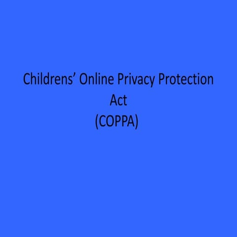 COPPA | PPTX