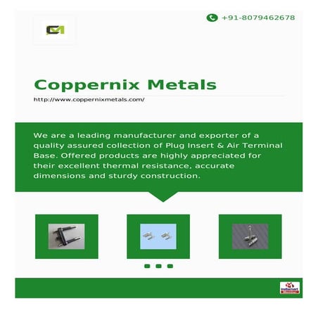 Coppernix metals | PDF | Manufacturing Industry | Industries