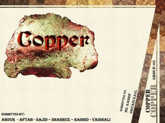 Presentation of copper | PPT