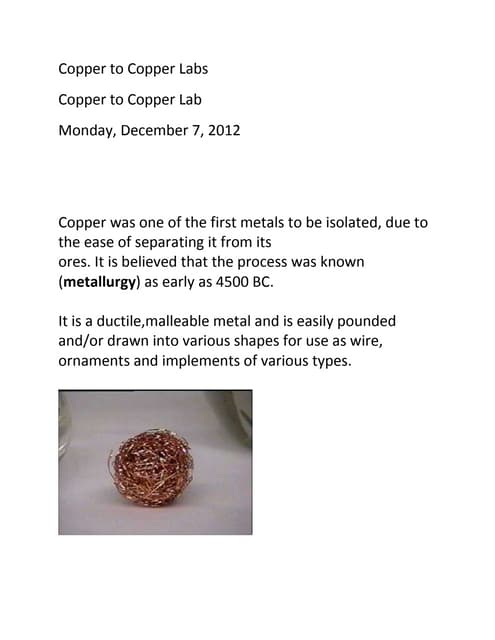 Estimation of Cu(II) in copper sulphate, idometrically | PDF