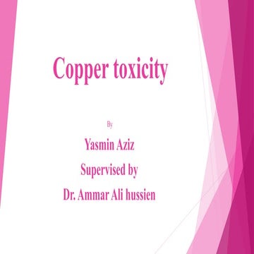 Copper toxicity | PPTX