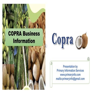 Copra | PDF | Agriculture | Industries