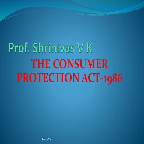 Copra act 1986/Business law | PPT