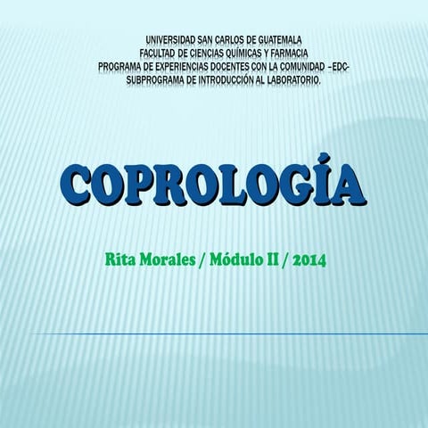 Coprología examen de heces | PPT