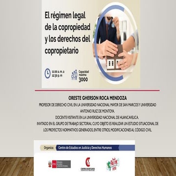 el regimen legal de la Copropiedad y derechos del copropietario | PPTX