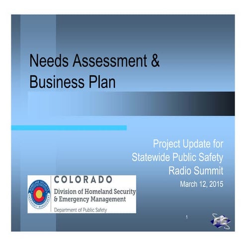 Colorado Public Safety DTR System Assessment Project Update | PDF
