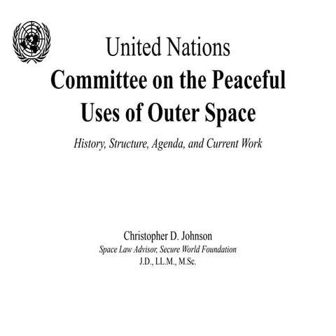 United Nations Committee on the Peaceful Uses of Outer Space | PPTX | South America Travel ...